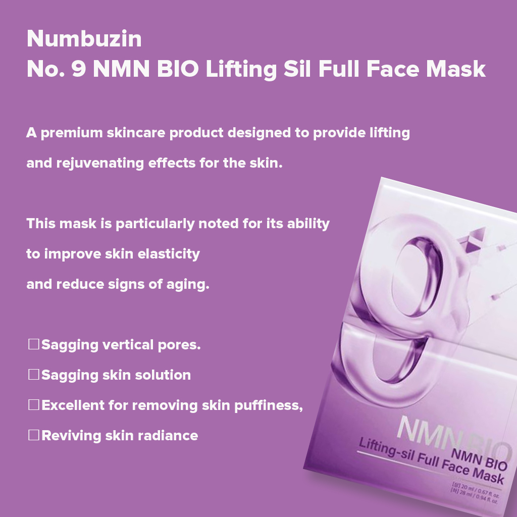 Numbuzin 1PCS No. 9 NMN BIO Lifting Sil Full Face Mask TOPKOREA Shipping from korea | Shopee ...