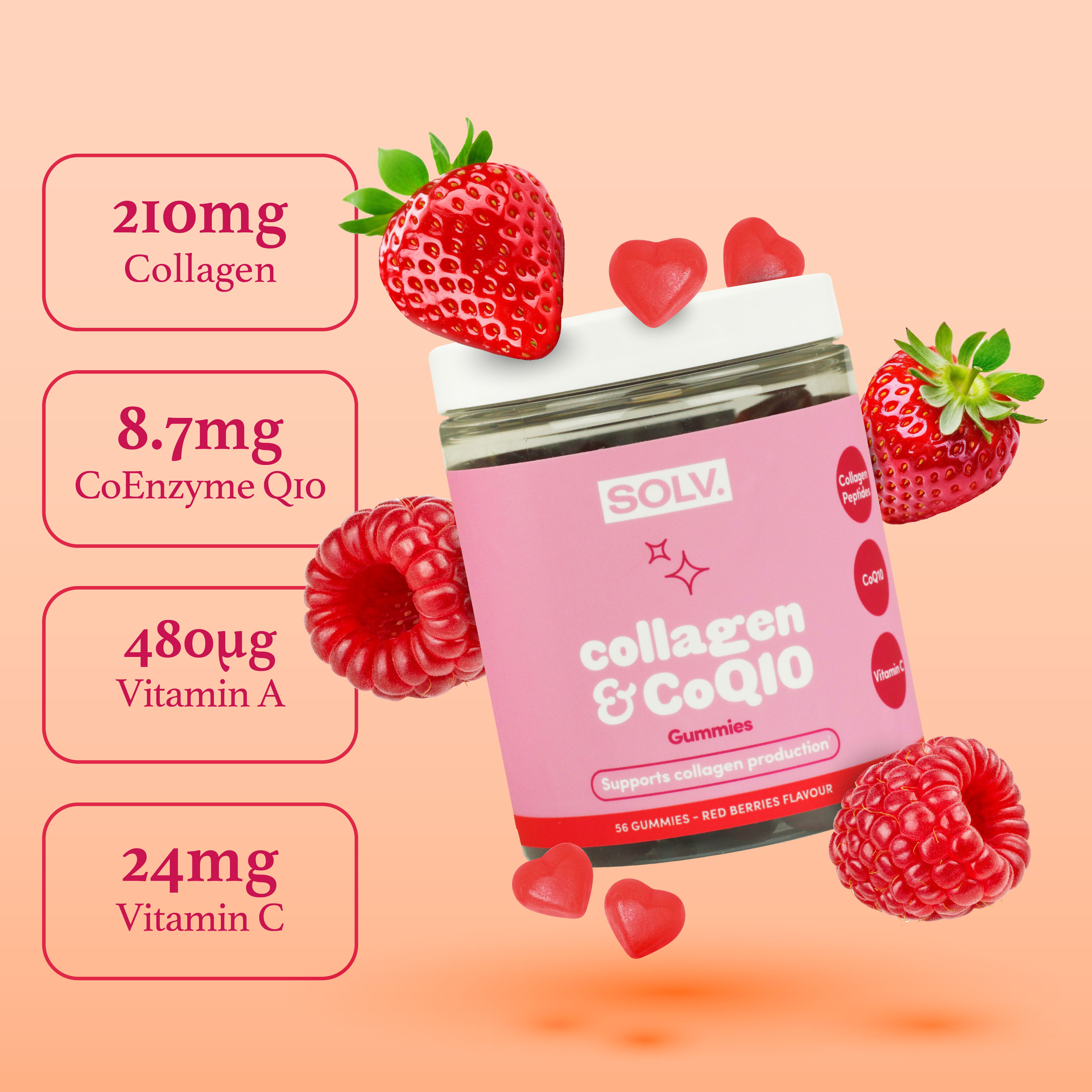 SOLV Collagen CoQ10 Gummies (56 gummies) | Shopee Malaysia