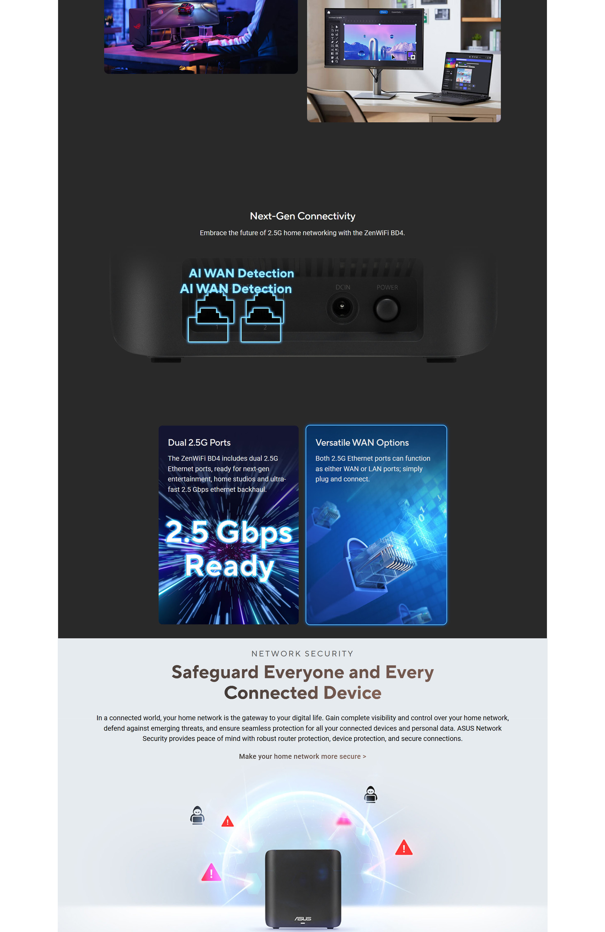 Asus ZenWiFi BE3600 BD4 Black 2-Pack/3-Pack WiFi 7 Mesh | Shopee Malaysia