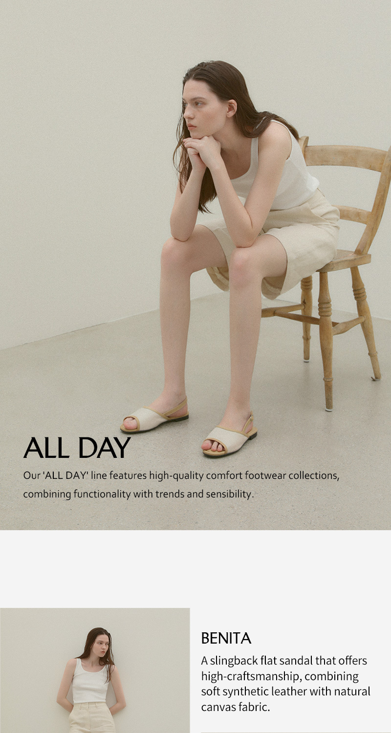 [SAPPUN] Benita Slingback Flat Sandals (1cm) 5 colors ALL DAY | Shopee ...