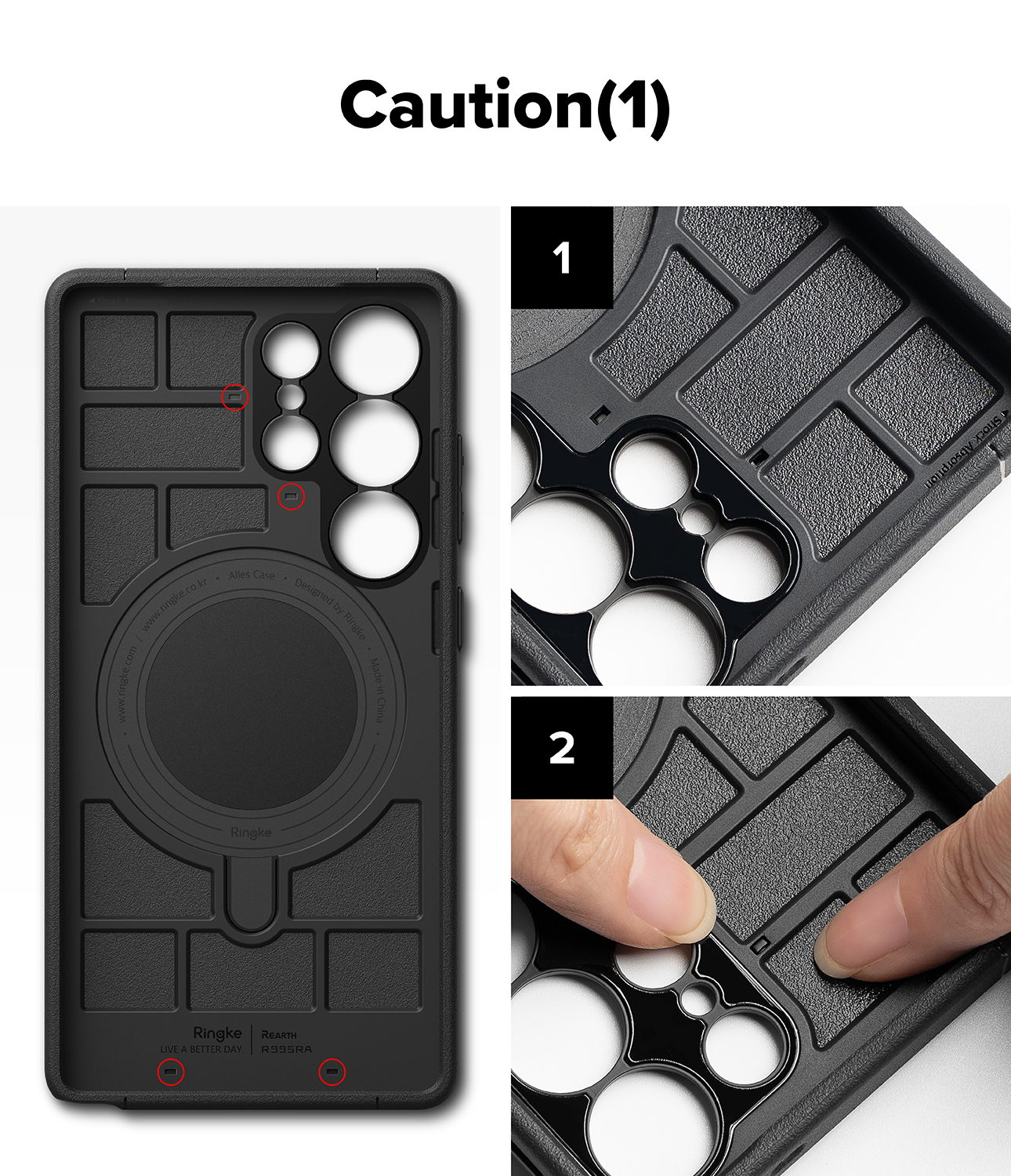 Ringke Alles for Galaxy S25 Ultra Protective Cover Case with Stand ...