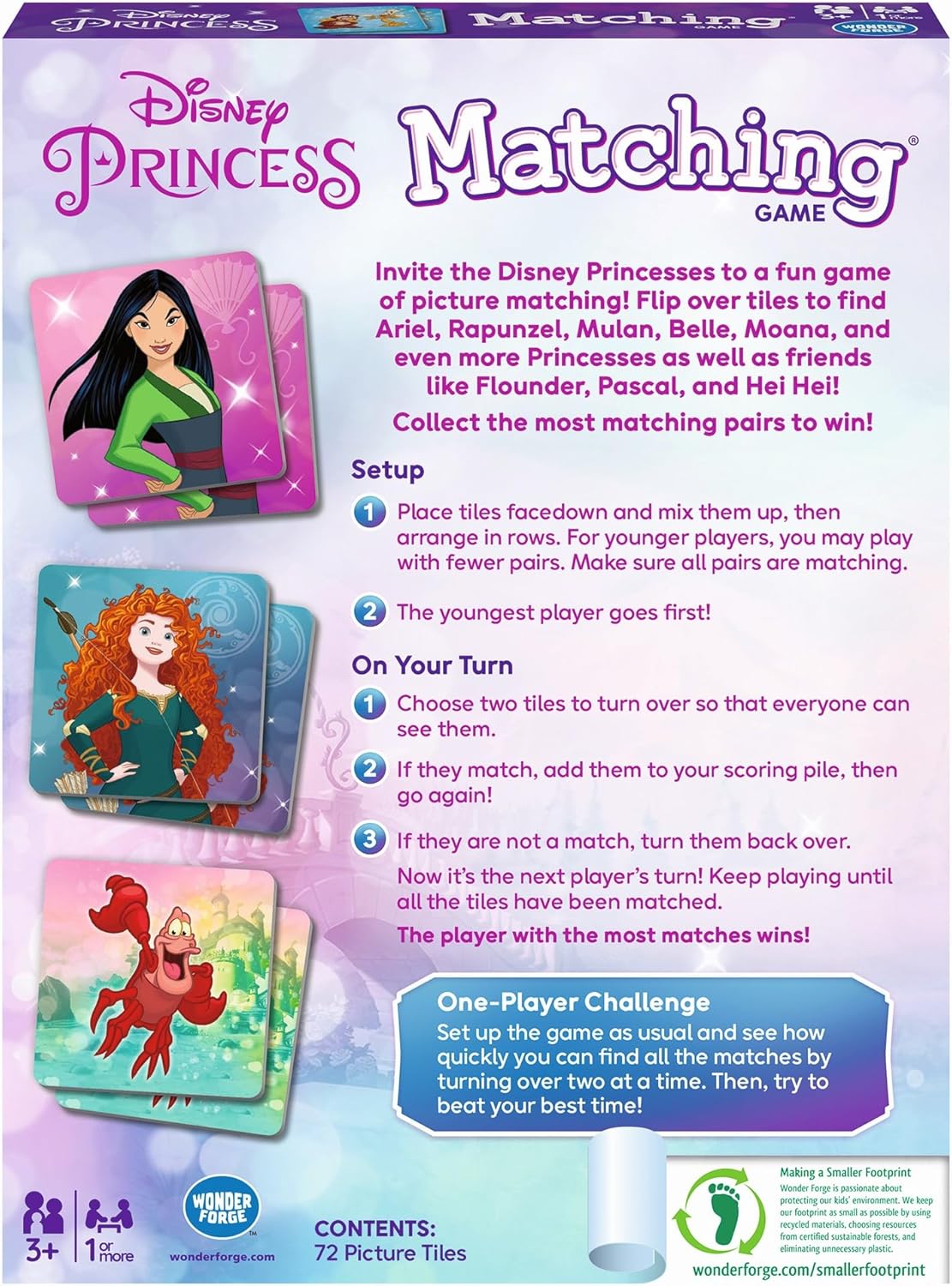 AUTHENTIC Wonder Forge Disney Princess Matching Game | Shopee Malaysia