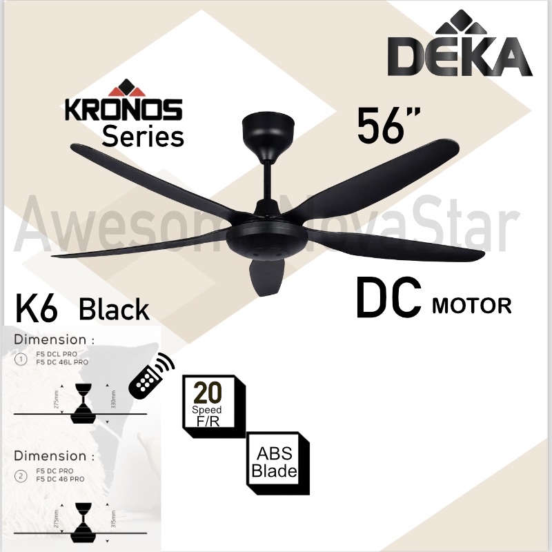 DEKA F5DC 56 Pro 46”/ 56" inches / K6 / X-One / K5 56" DC motor Remote ...