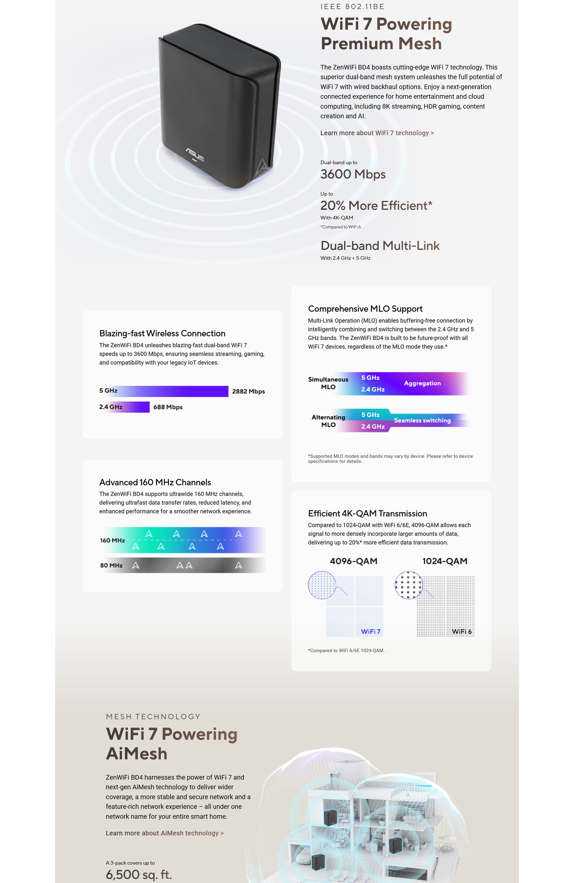 Asus ZenWiFi BE3600 BD4 Black 2-Pack/3-Pack WiFi 7 Mesh | Shopee Malaysia