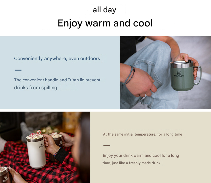 STANLEY Classic Vacuum Camp Mug 354ml – 3 Colors / K-LIVING | Shopee ...