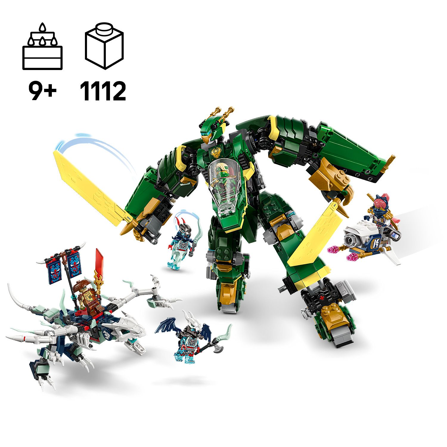 LEGO NINJAGO 71845 Lloyd’s Jet Mech (1112 Pieces) | Shopee Malaysia