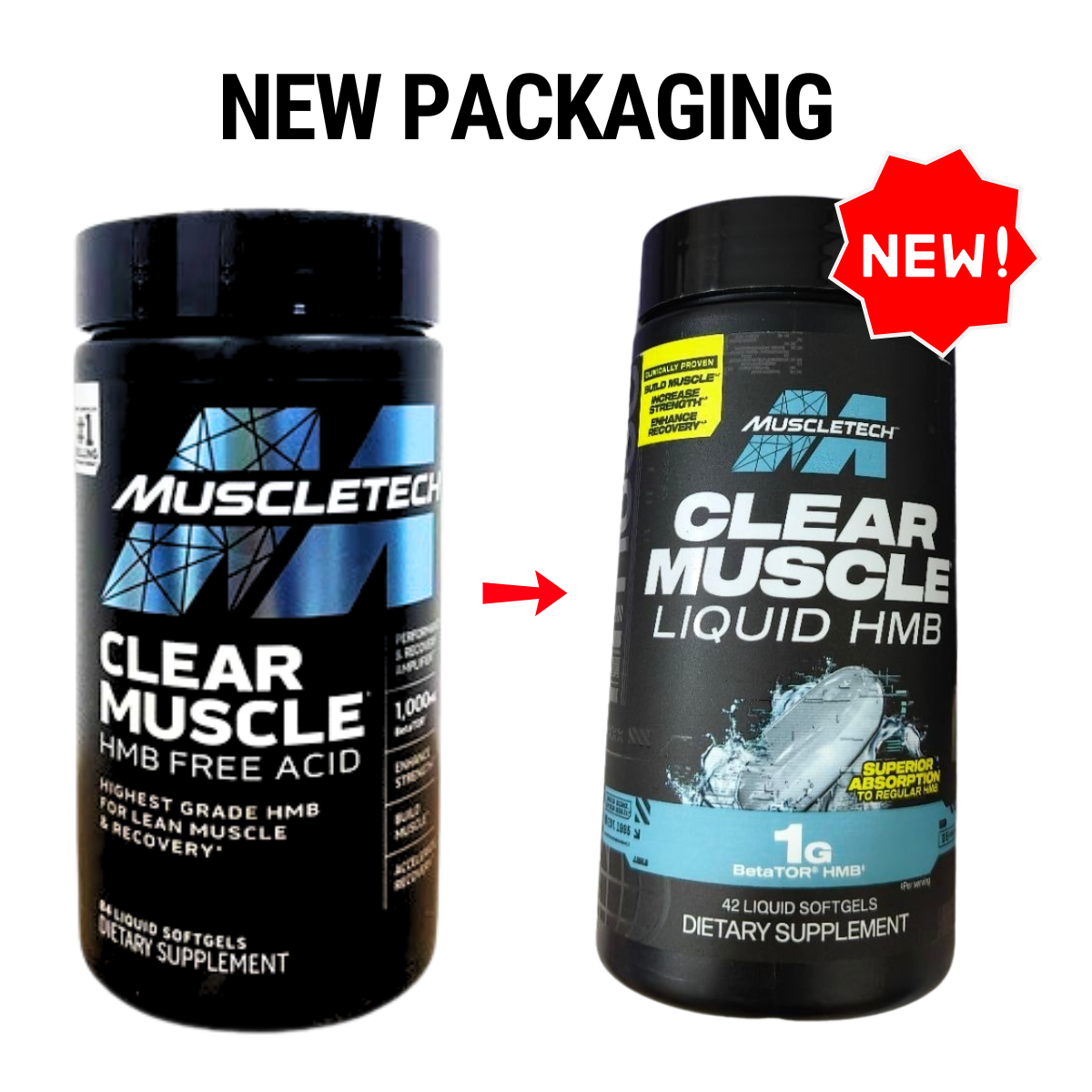 MuscleTech Clear Muscle, Post Workout, Build Lean Muscle, Accelerate ...
