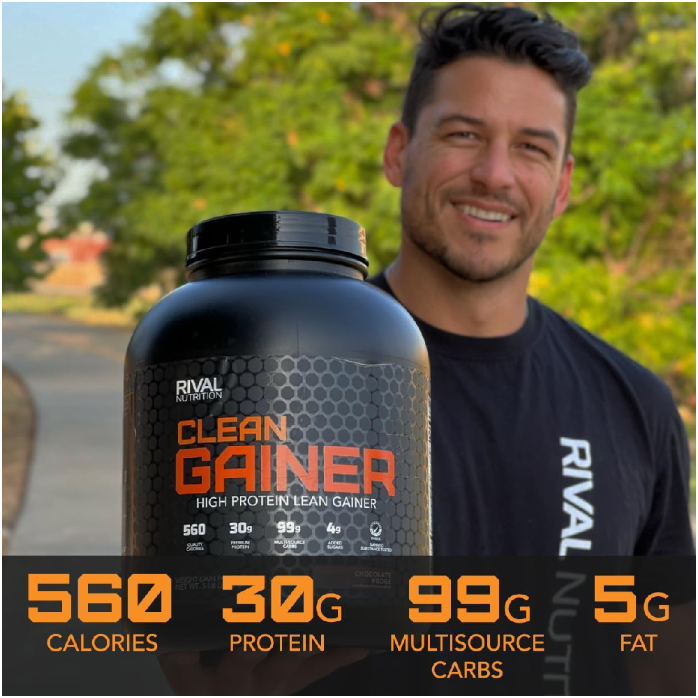 Rival Nutrition Clean Gainer - High Protein Lean Gainer (12 lbs ...