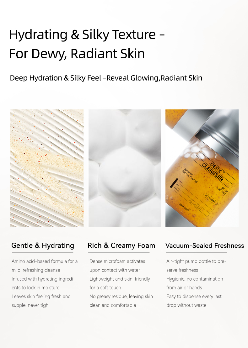 OGANACELL Derx Deep Cleansing Pore Gel Facial Cleanser 120ml 2PCS 3PCS ...