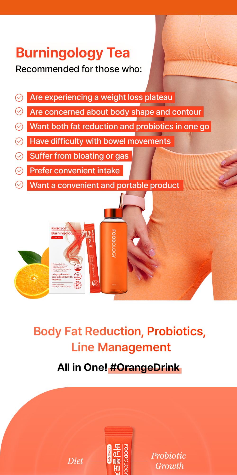[FOODOLOGY Official] Burningology Tea 7,000mg x 15 Sticks_Fat Reduction ...