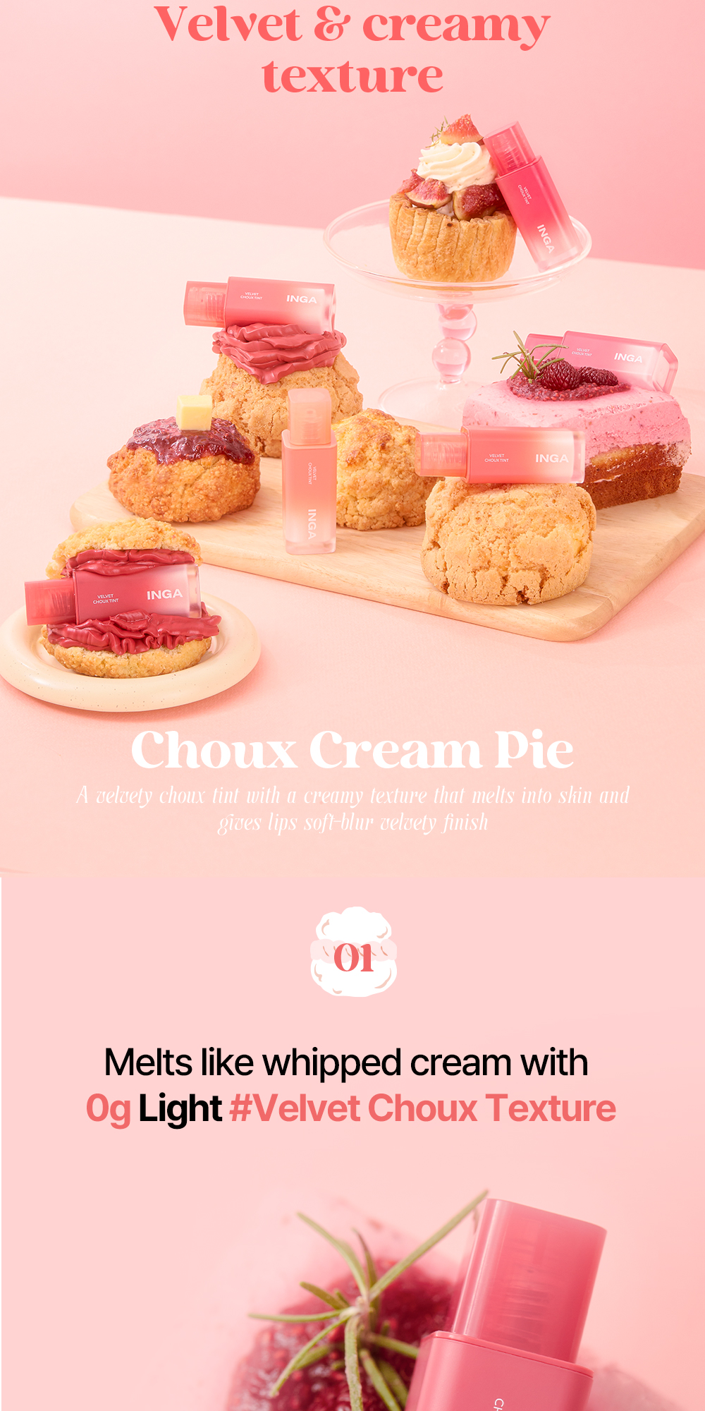 INGA Velvet Choux Tint (6 colors) | Shopee Malaysia