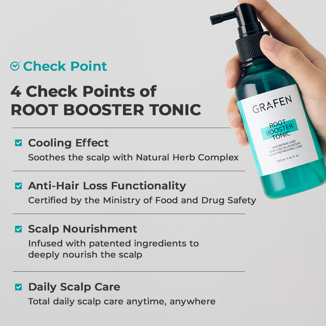 MY [GRAFEN] Root Booster Hair Tonic 160ml [ Refreshing & Scalp Cooling ...