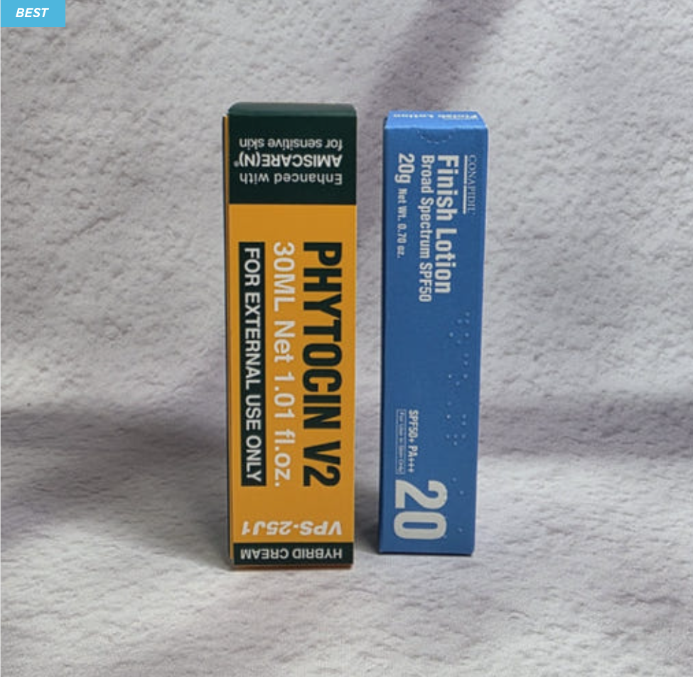 VQM Phytocin Hybrid Cream 30g & Conapidil Finish Lotion15g 15 SPF50+ PA ...