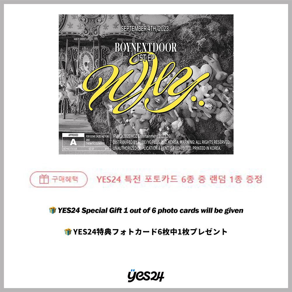 (Site POB) BOYNEXTDOOR - 1st EP Album [WHY..] (LETTER Ver.) | Shopee Malaysia