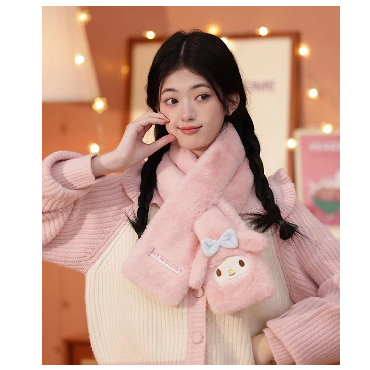 [SANRIO] 3D Winter Neck Warmer (Muffler) (My Melody / Kuromi black / Kuromi Purple) | Shopee ...