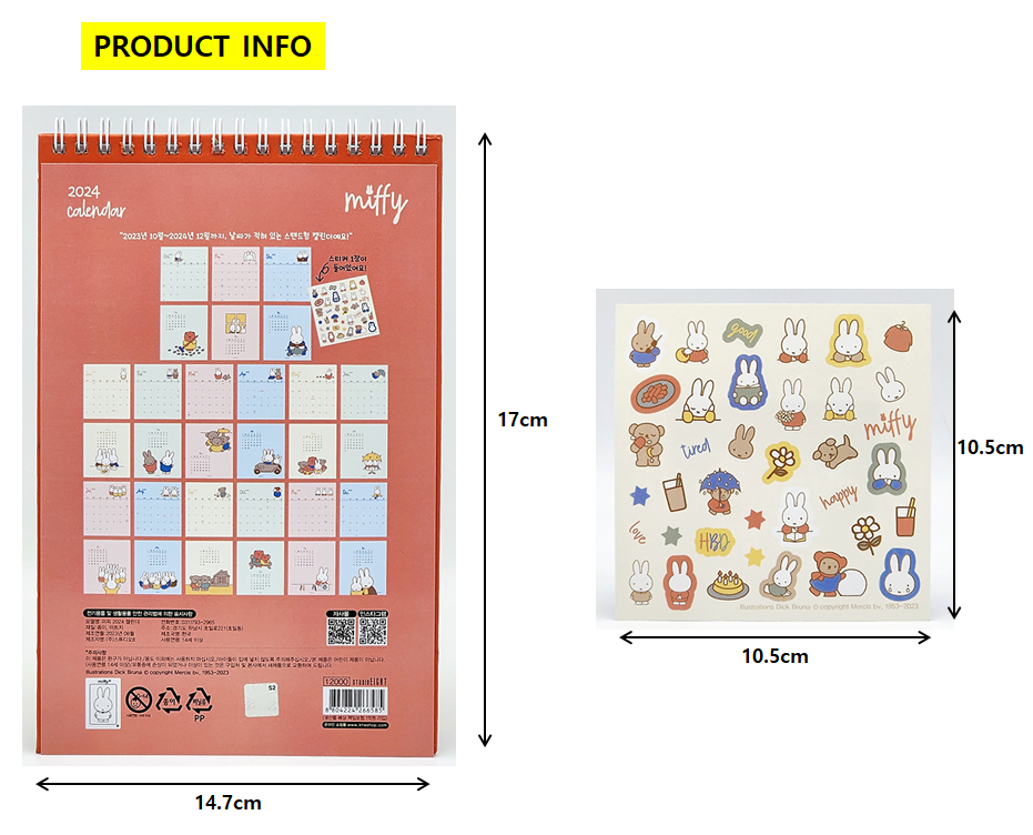 [Miffy] 2024 Desk Calendar | Shopee Malaysia