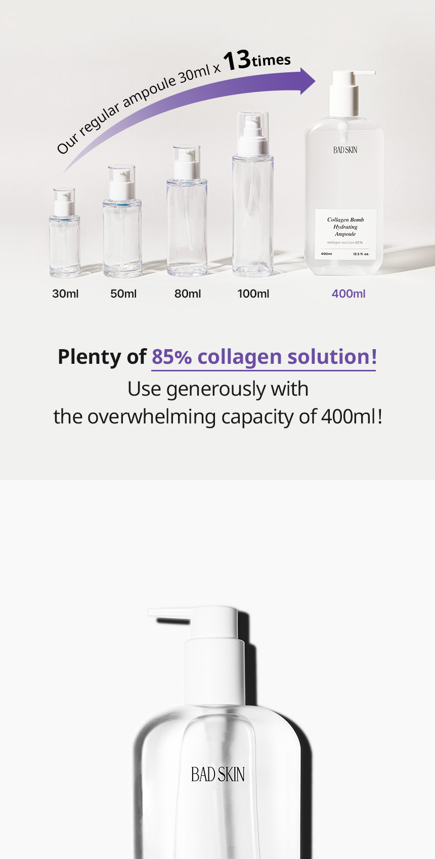 [BADSKIN KOREA Gift Event!] Collagen Bomb Hydrating Ampoule 400ml ...
