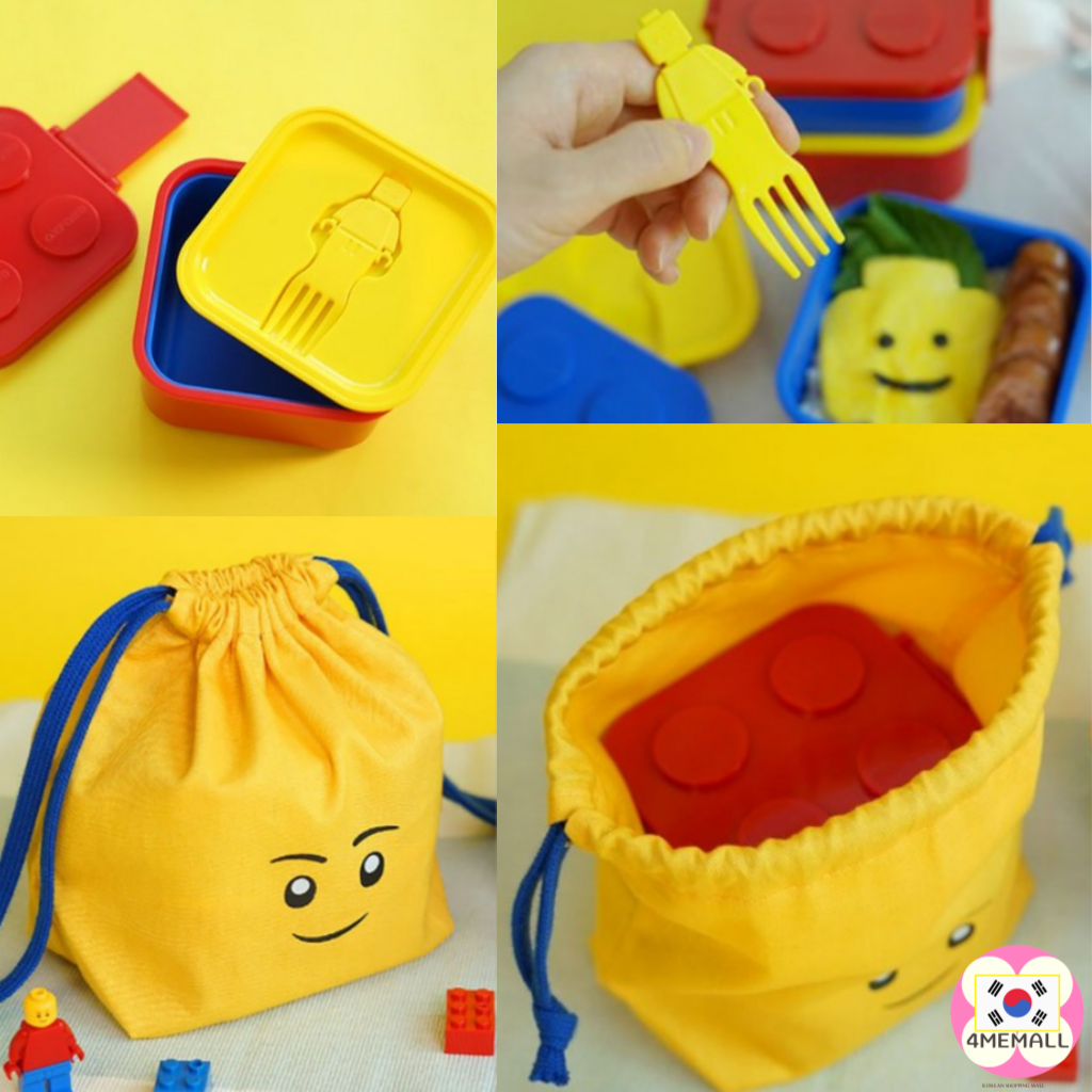 Oxford Block Children's Lego Lunch Box Set Insulated Cool Pouch Spoon ...