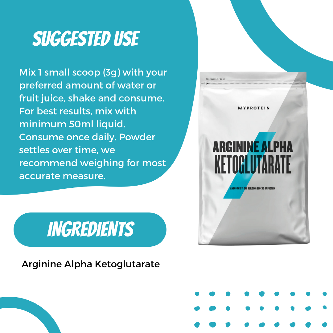 Myprotein, 100% AAKG Powder, Arginine Alpha-Ketoglutarate, Vegan ...