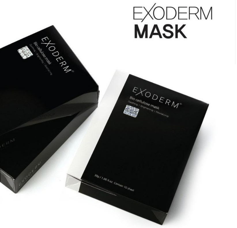 Exoderm, Bio Cellulose Mask, Soothing, Brightening, Revitalizing, 10 ...