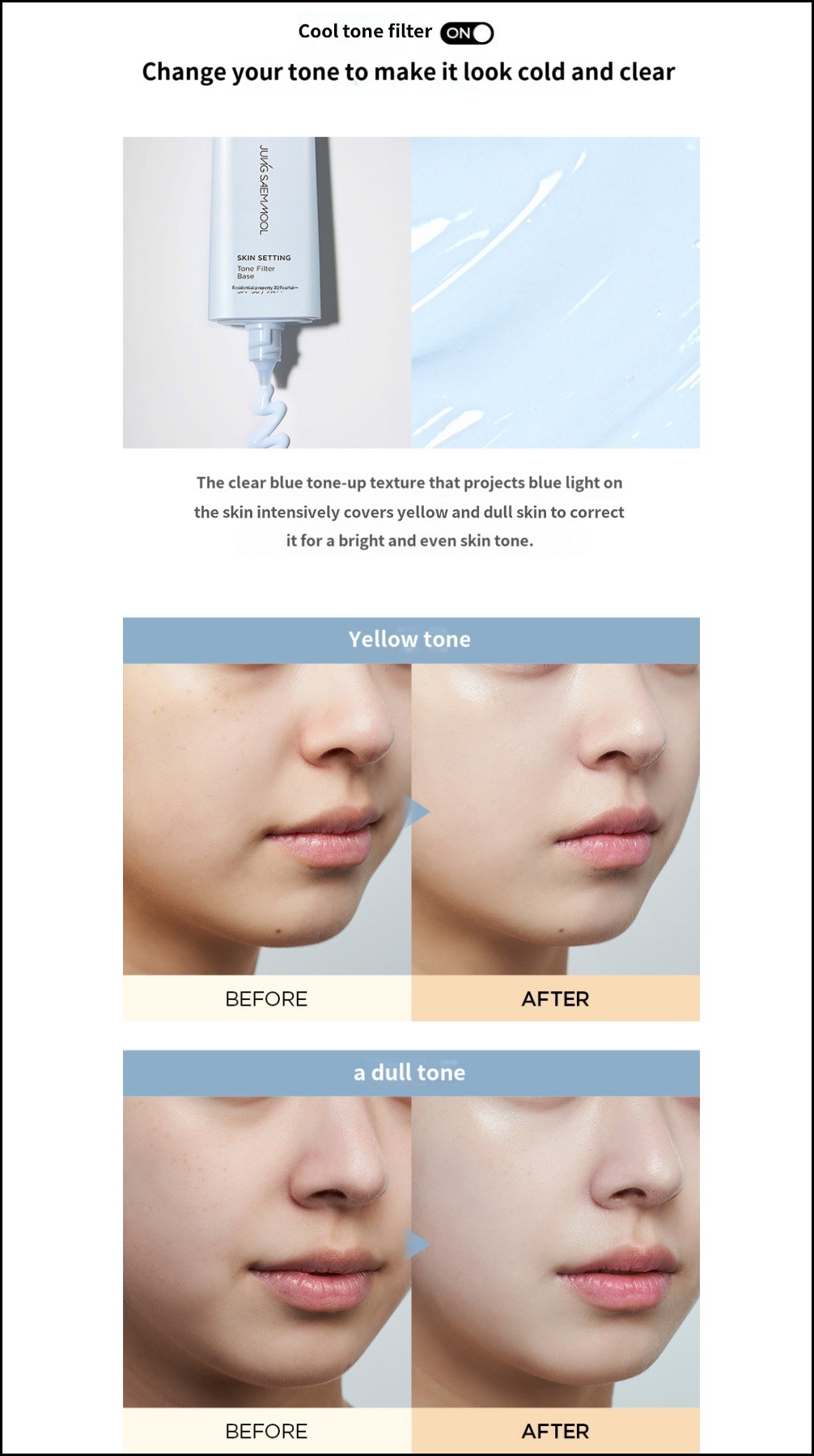 [JUNG SAEM MOOL] Skin Setting Base SPF50+/ PA+++ 40ml | Shopee Malaysia