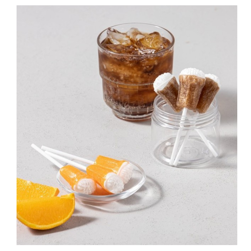 [CHUPA CHUPS] Fizzy Drinks Candy 6pieces Fizzy Lollipops 90g (Coke+Orange flavor) | Shopee Malaysia