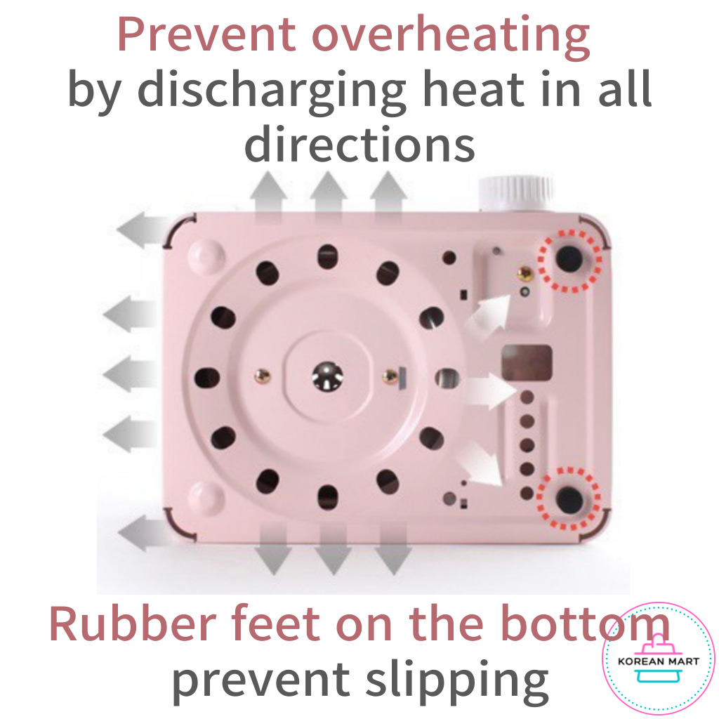 [Suntouch Korea] Pink Bloom Mini Gas Stove, Camping Mini Stove ...