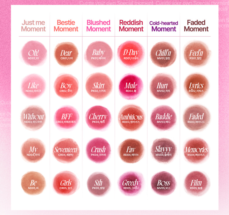 *NEW Cool Busan Moment colors added* [Fwee] Lip & Cheek Blurry Pudding ...