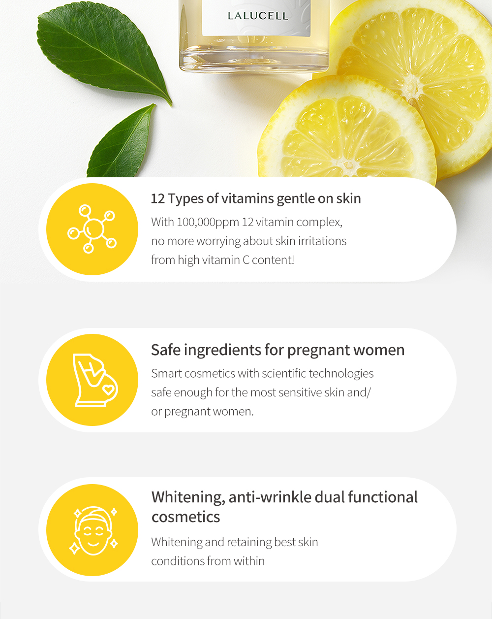 LALUCELL Vitamin 12 Face Serum 33ml [Brightening, Vitamin C ...