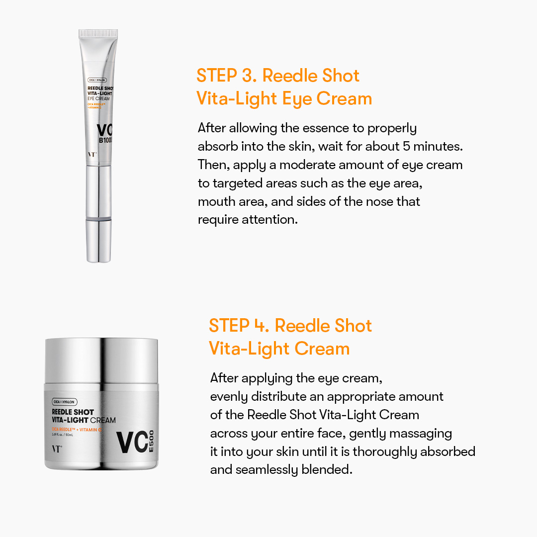 [VT] REEDLE SHOT VITA-LIGHT Eye Cream 15ml 100,000 PPM of vitamin B3 Brightening Glow Skin Dark ...