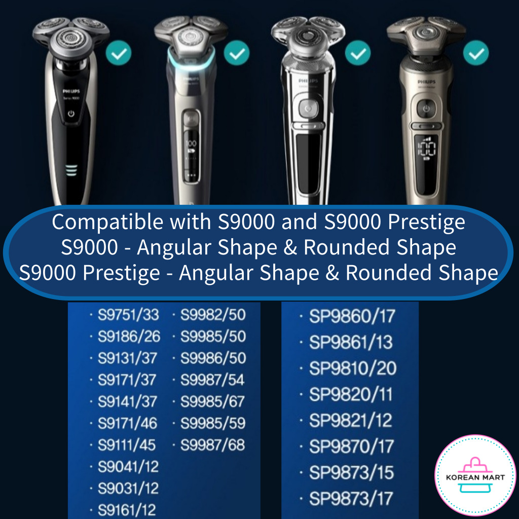 PHILIPS Series 9000 and SP9000 Replacement Shaving Heads SH91/51 / Philips Original Genuine ...