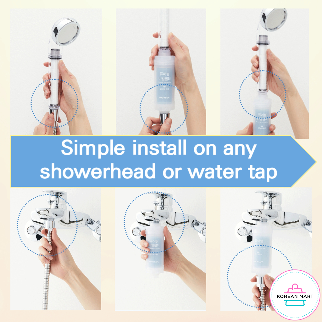 Bodyluv Puresome Vita Secret Shower Head Filter for Chlorine Removal ...