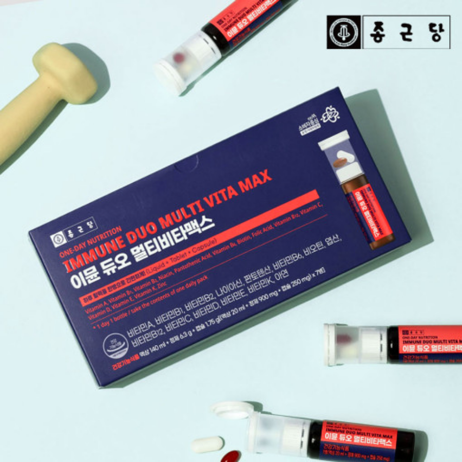 Chong Kun Dang Immune Duo Multivita Max liquid (20ml + tablet 900mg ...