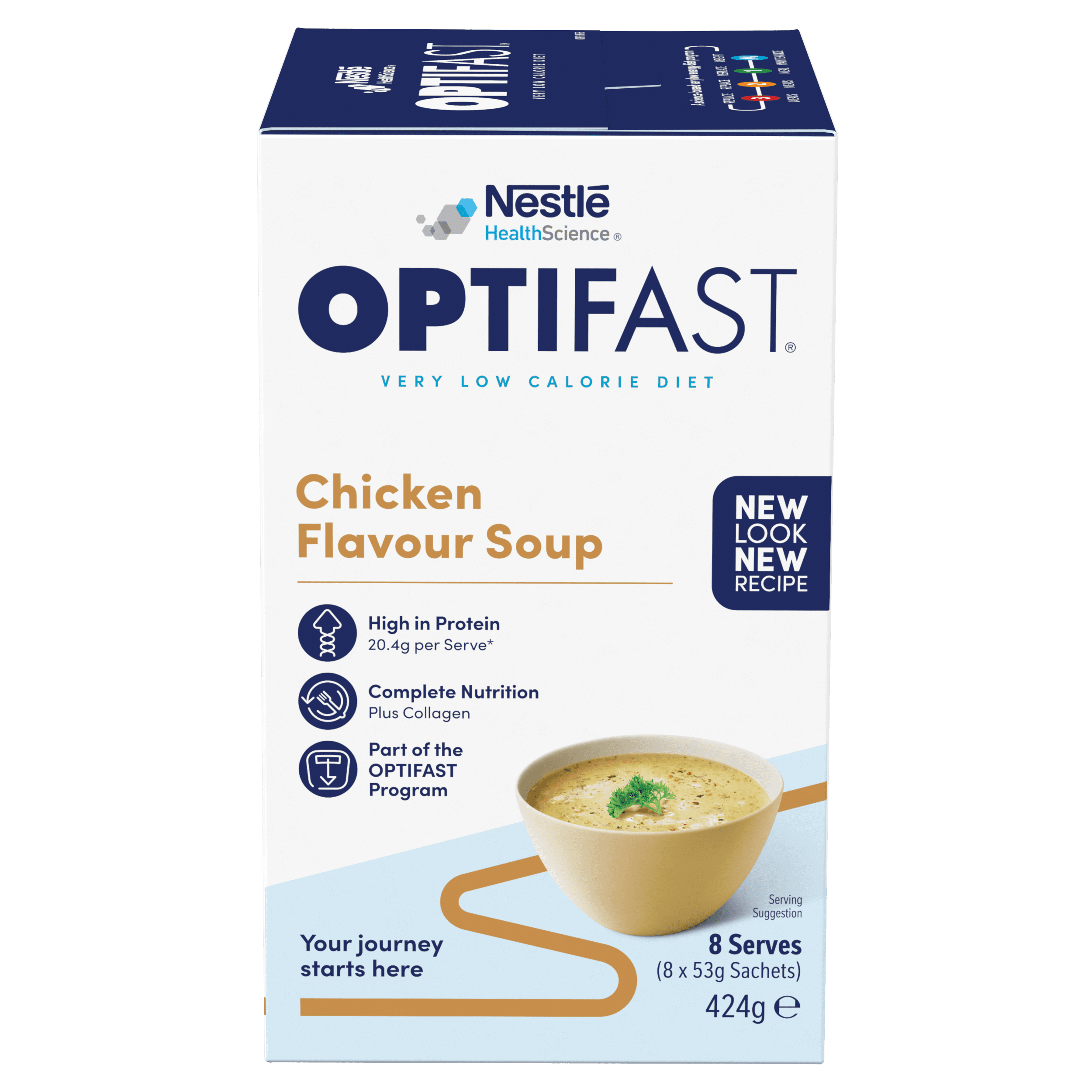 Nestle OPTIFAST VLCD SOUP Chicken Meal Replacement (8x53g) | Shopee ...