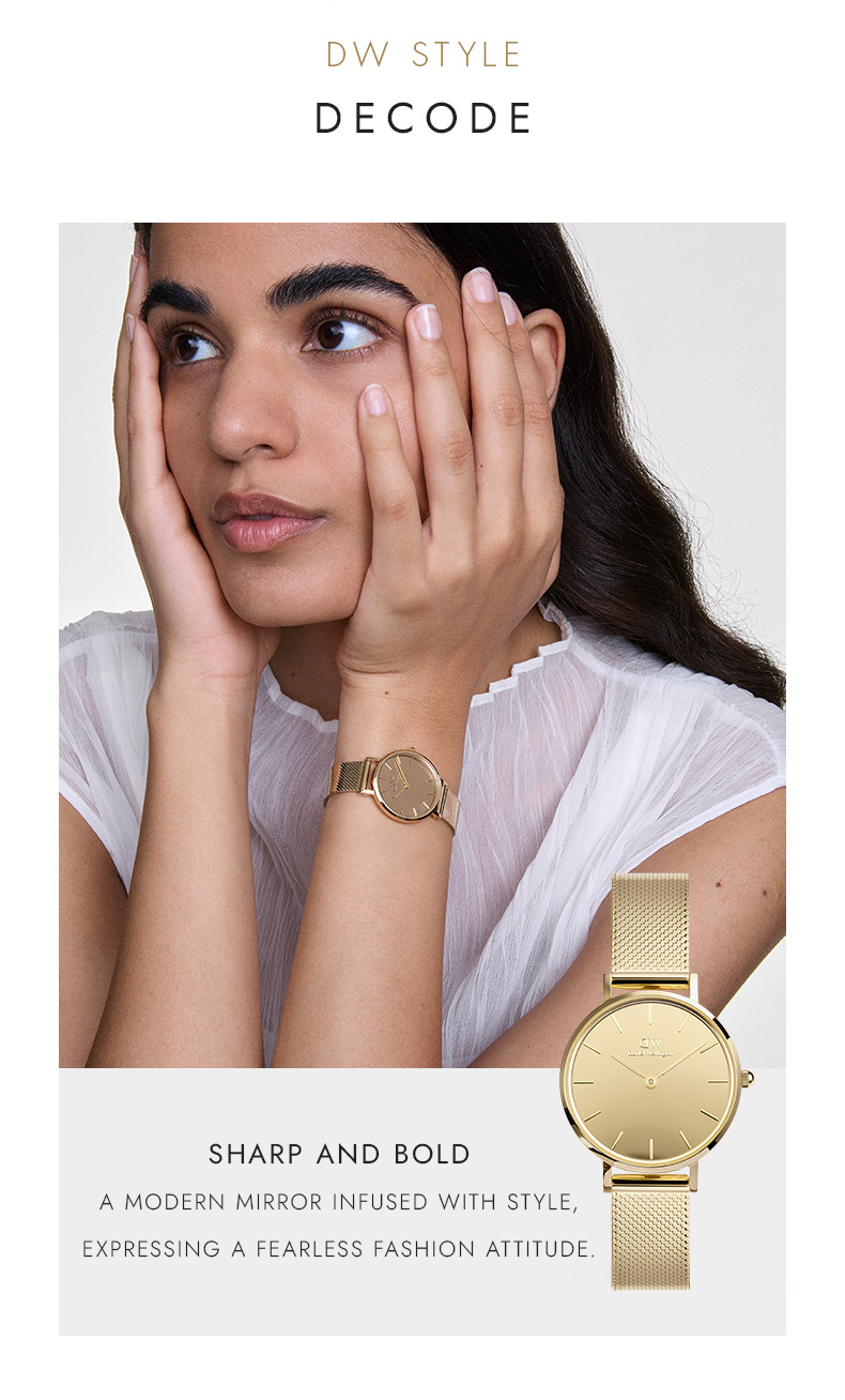 Daniel Wellington Petite Reflection 28mm Rose Gold / Silver / Gold - Women Watch stainless steel ...