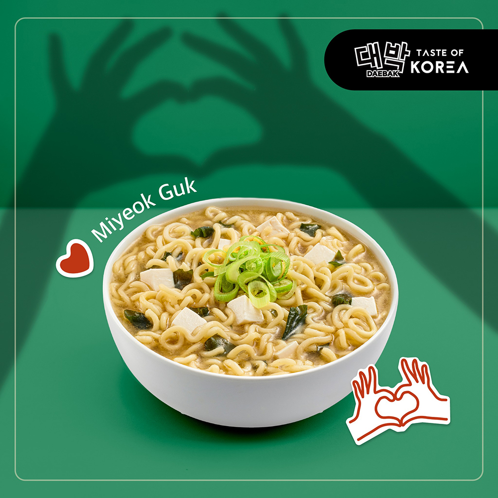 (6 Cups) DAEBAK Ramen Instant Noodle Seafood Kimchi Spicy Rabokki ...