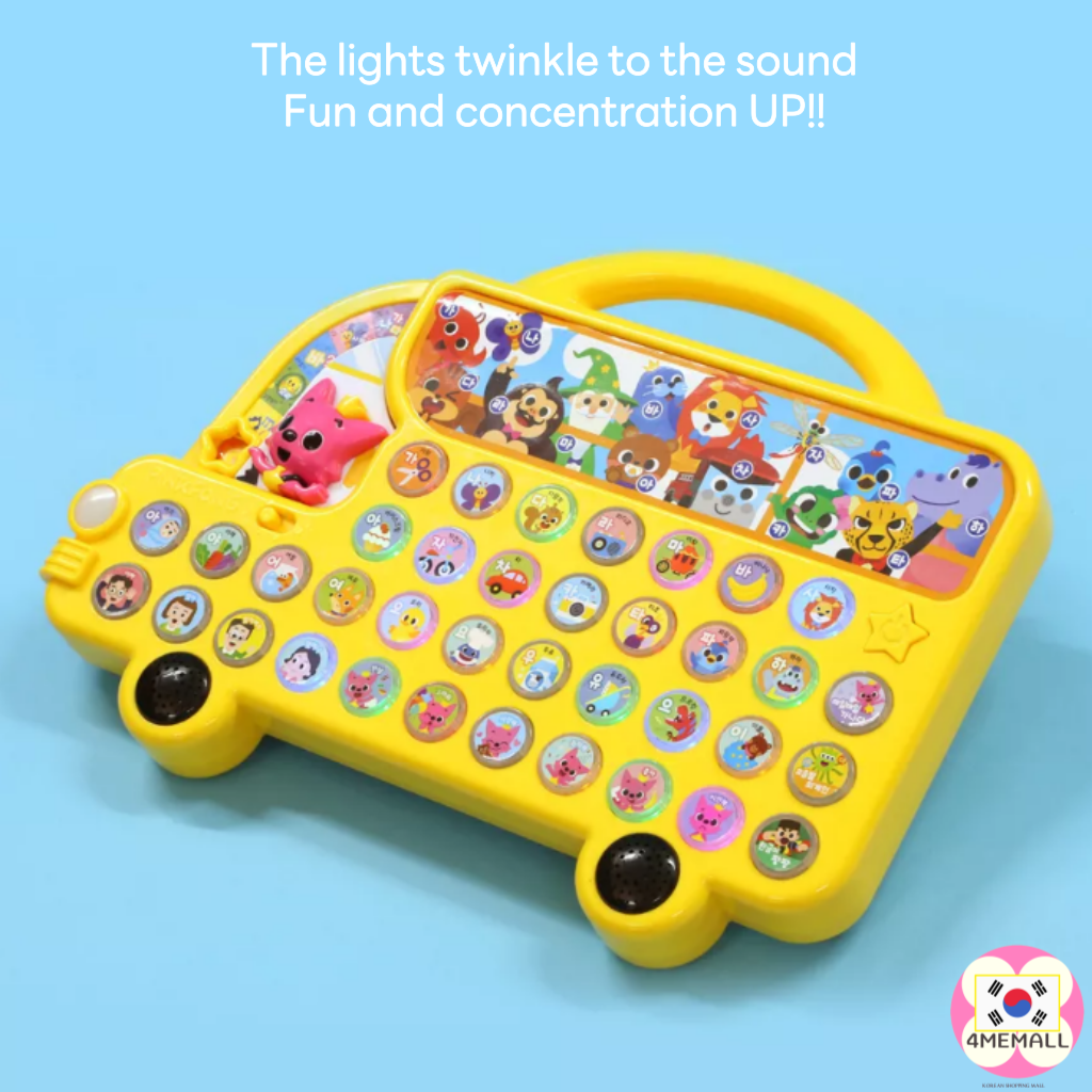 Pinkfong 2 types of sound buses Hangul bus Alphabet bus 6 levels of ...