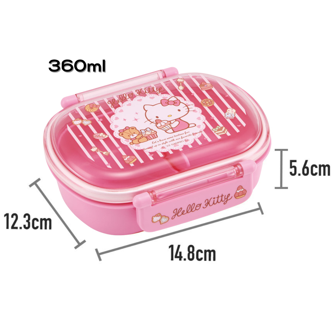 [SKATER] Hello Kitty Snack Time Dome Shaped Lunch box Bento 360ml QAF2BAAG Antibacterial+ Made ...
