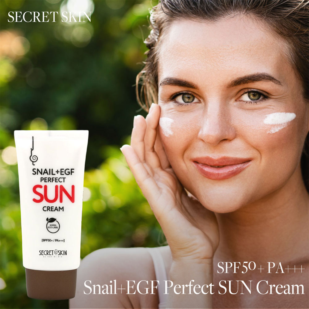 SECRET SKIN Snail+EGF Perfect Facial SUN Cream SPF50+ PA+++ 50ml ...