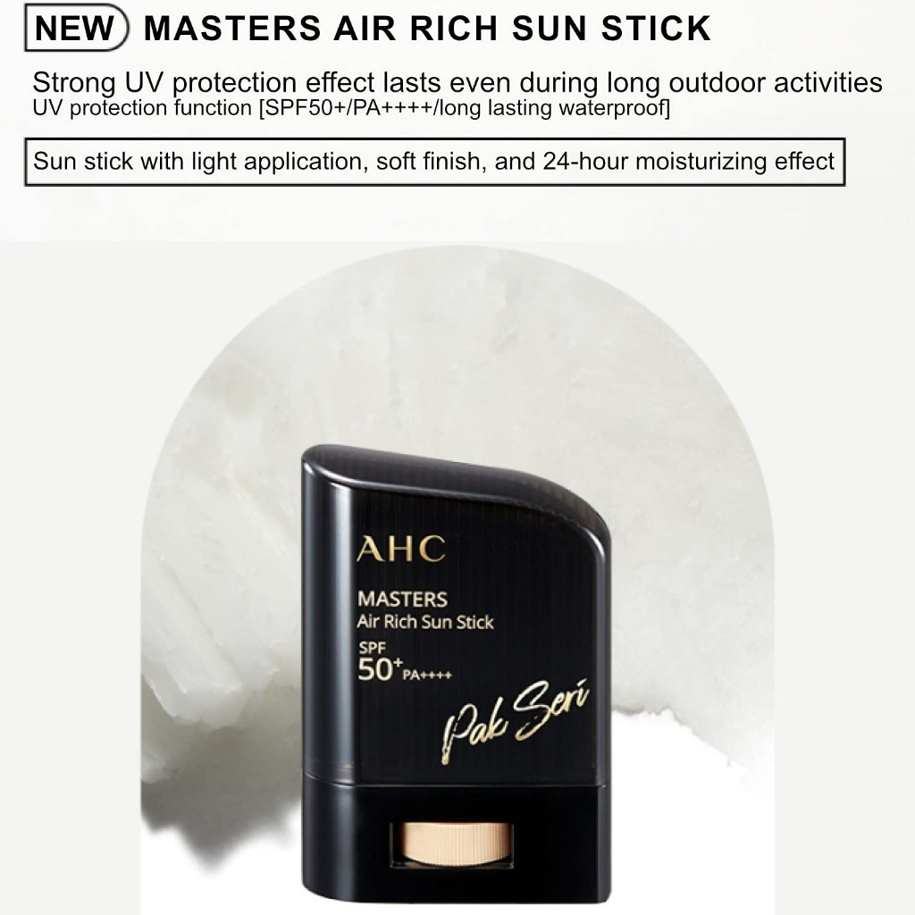 AHC Masters Air Rich Sun Stick SPF 50+ PA++++ | Shopee Malaysia