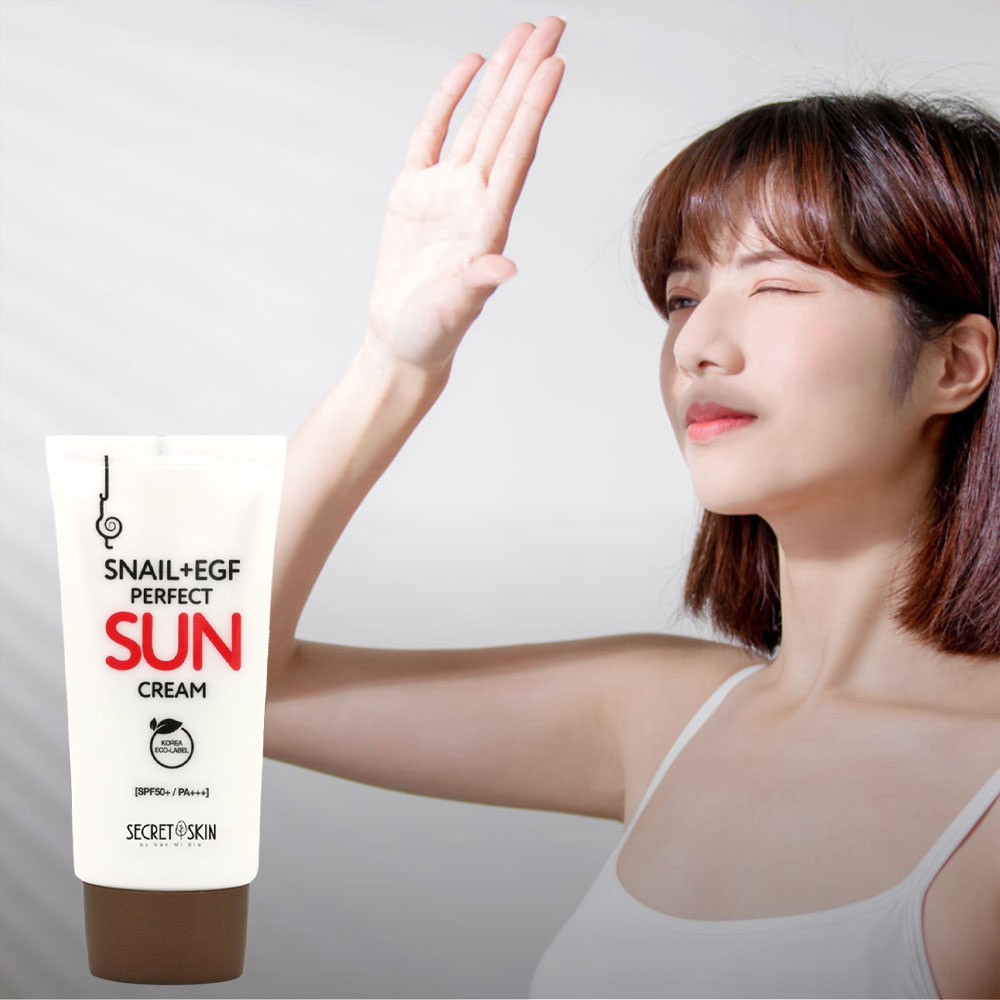 SECRET SKIN Snail+EGF Perfect Facial SUN Cream SPF50+ PA+++ 50ml ...