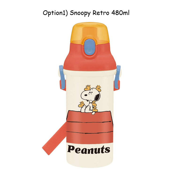 [SKATER] Peanuts Snoopy Series Strap Water bottle 480ml PSB5SANAG | Shopee Malaysia