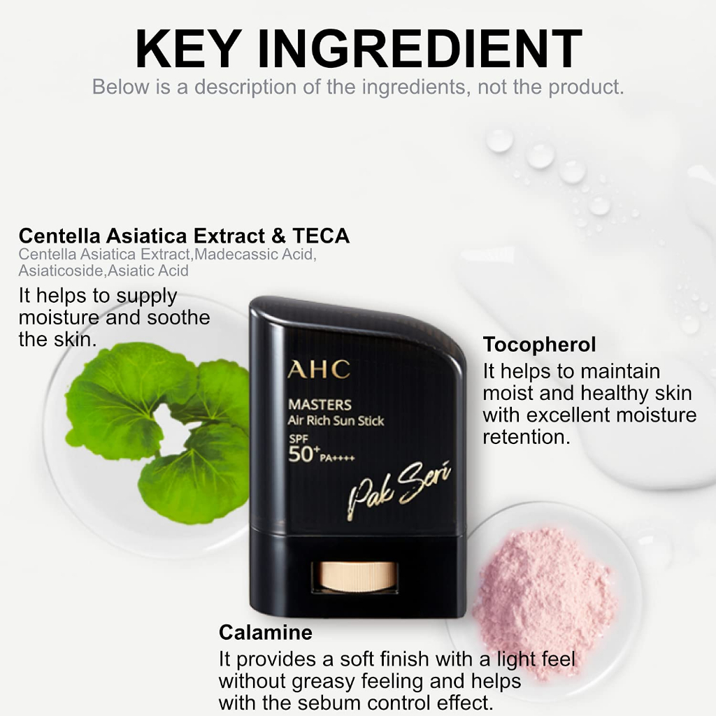 AHC Masters Air Rich Sun Stick SPF 50+ PA++++ | Shopee Malaysia