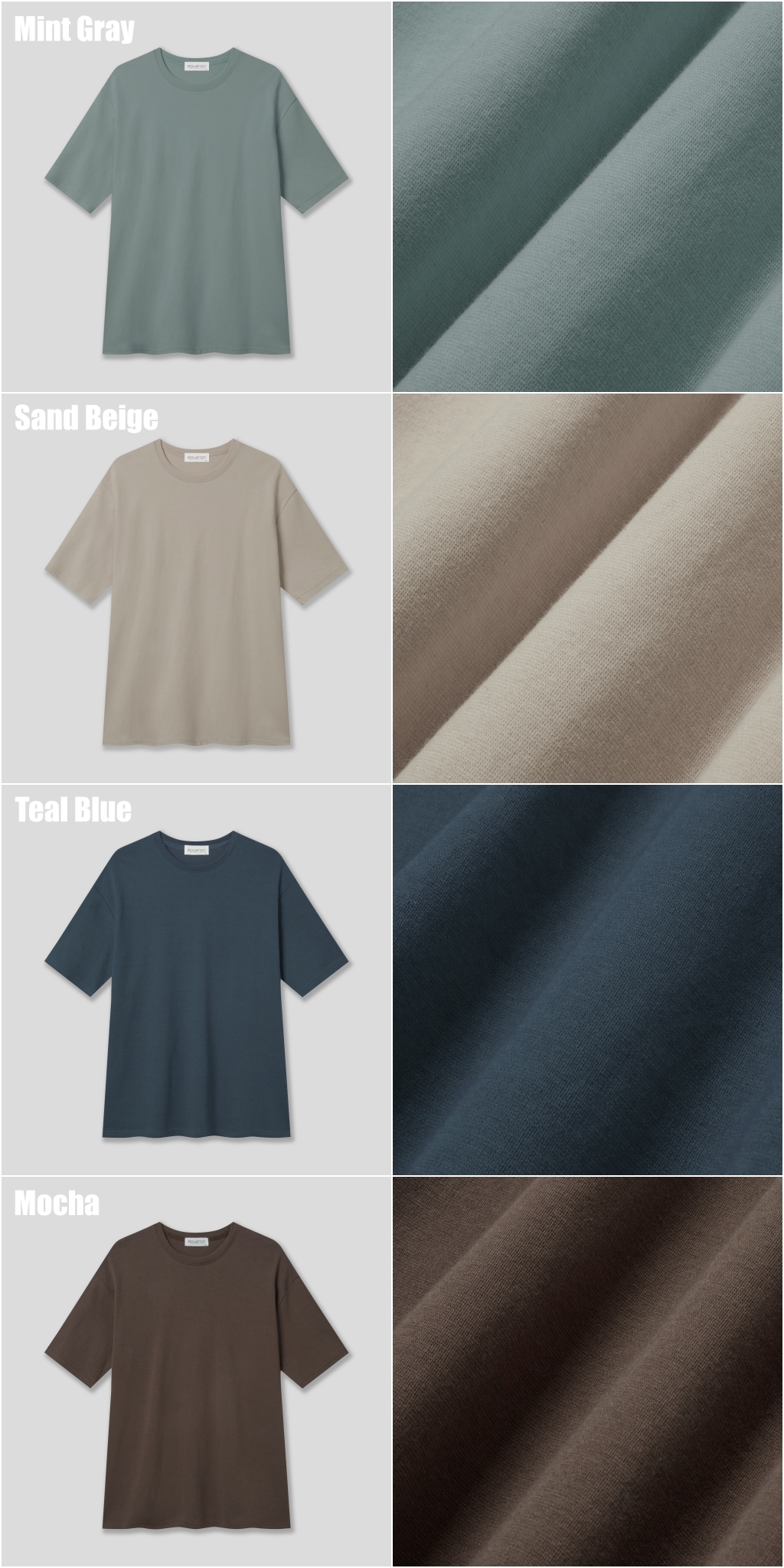 EDUARDO Men's Basic Short-Sleeve T-Shirt Semi Over Relaxed Fit Crew ...