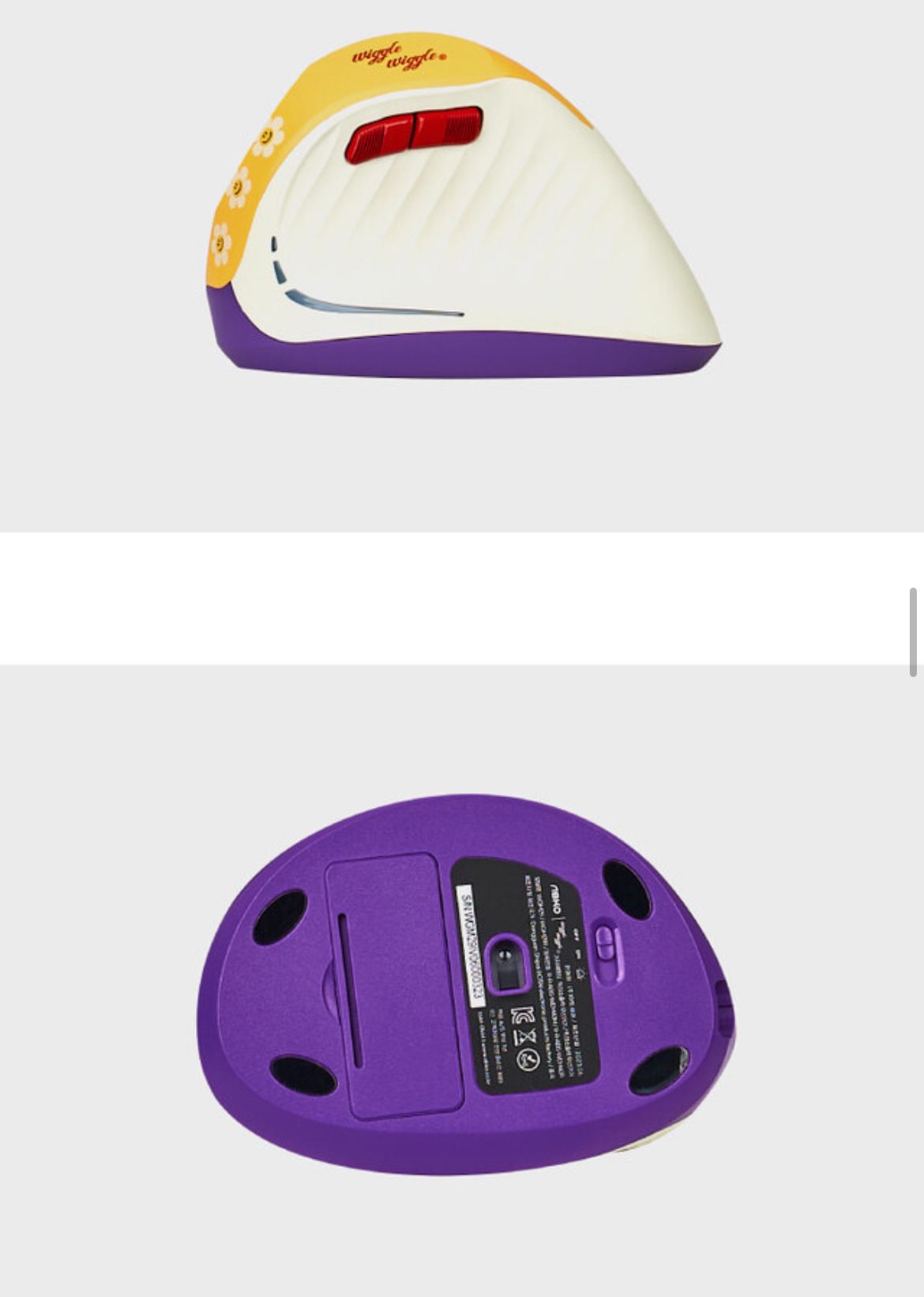 [Wiggle Wiggle X ABKO] Wireless Silent Ergonomic Vertical Mouse Ivory ...