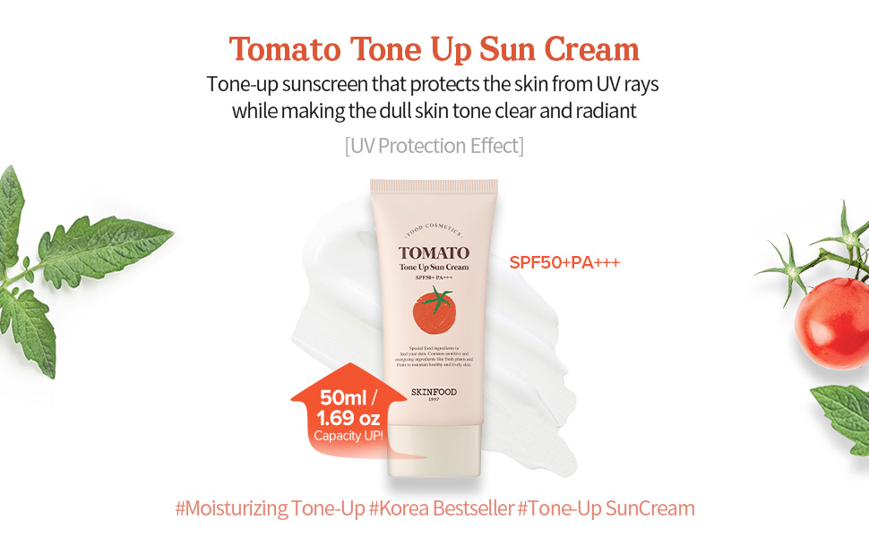 [SKINFOOD Official] Tomato Tone Up Hybrid Sunscreen 50ml SPF50+ PA ...