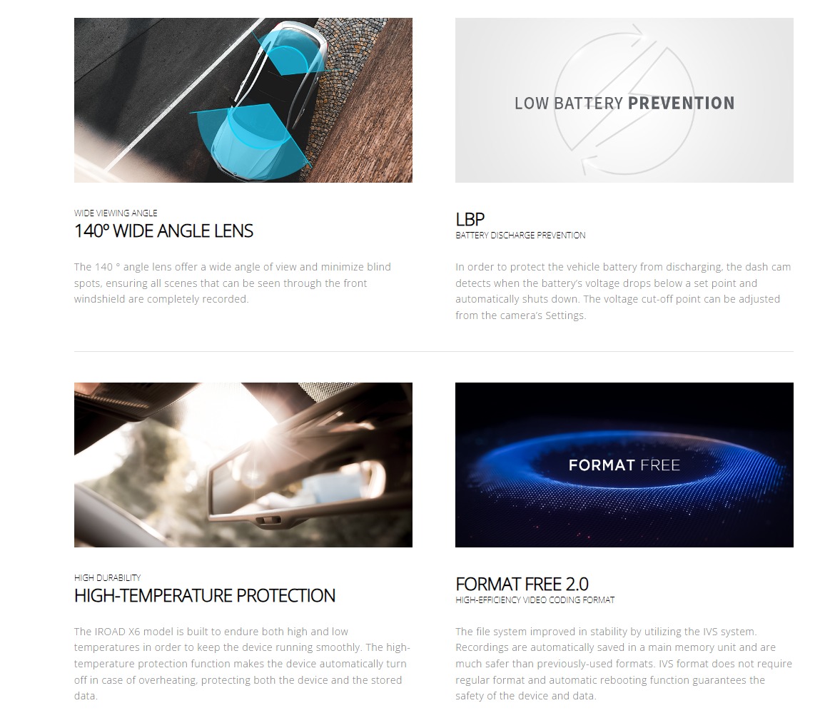 IROAD X6 FHD 2CH Front & Back Dashcam Car Camera | Shopee Malaysia