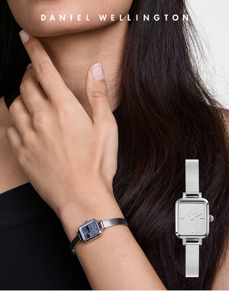 Daniel Wellington Quadro Mini Reflection Rose Gold / Silver / Gold - Women Watch stainless steel ...