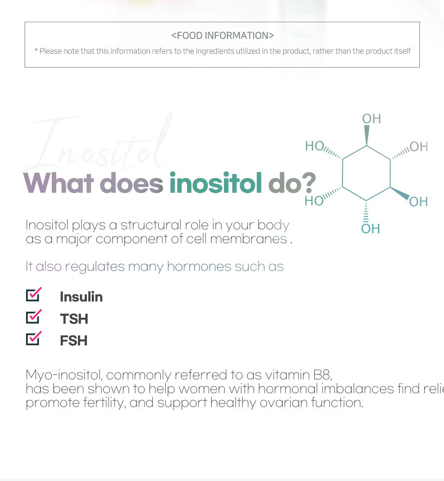 GMPHARM PCOS Inositol for Woman healthy ovarian and fertility support ...