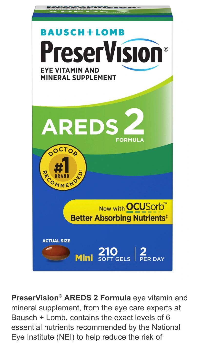 PreserVision AREDS 2 Formula, 210 Soft Gels(Exp:02/2026) | Shopee Malaysia
